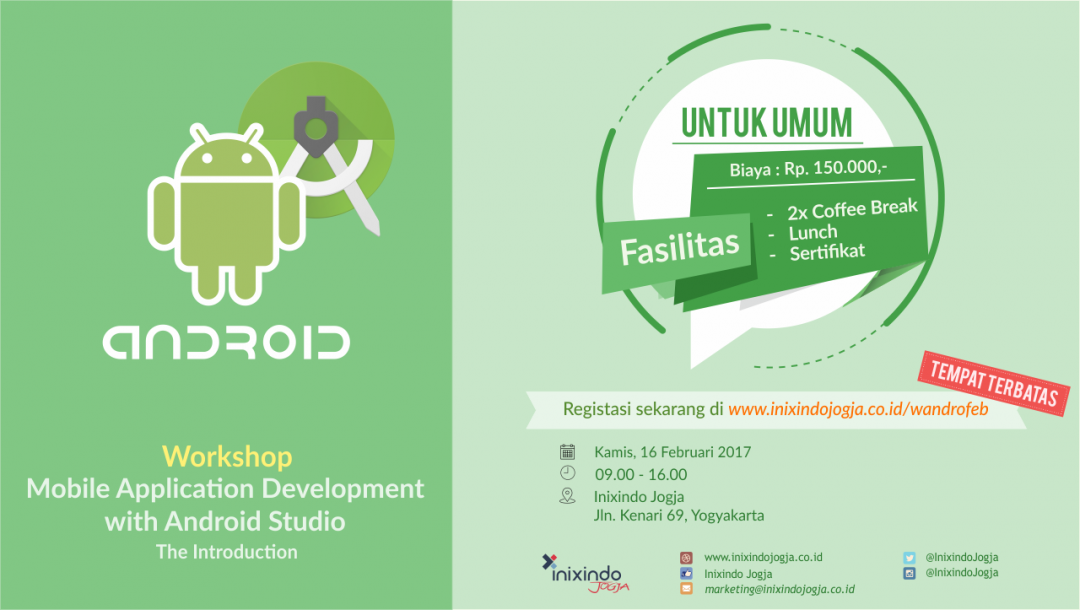Workshop Mobile Application Diminati Banyak Pelaku IT – Inixindo Jogja